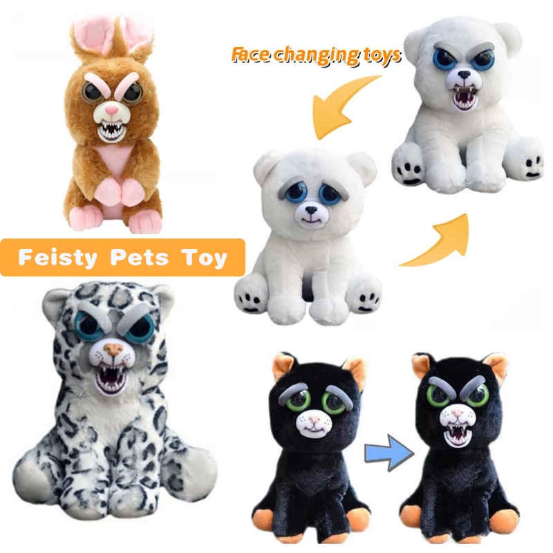 COD Quente Feisty Pets One Second Face Changing Doll 22cm Toy Naughty ...