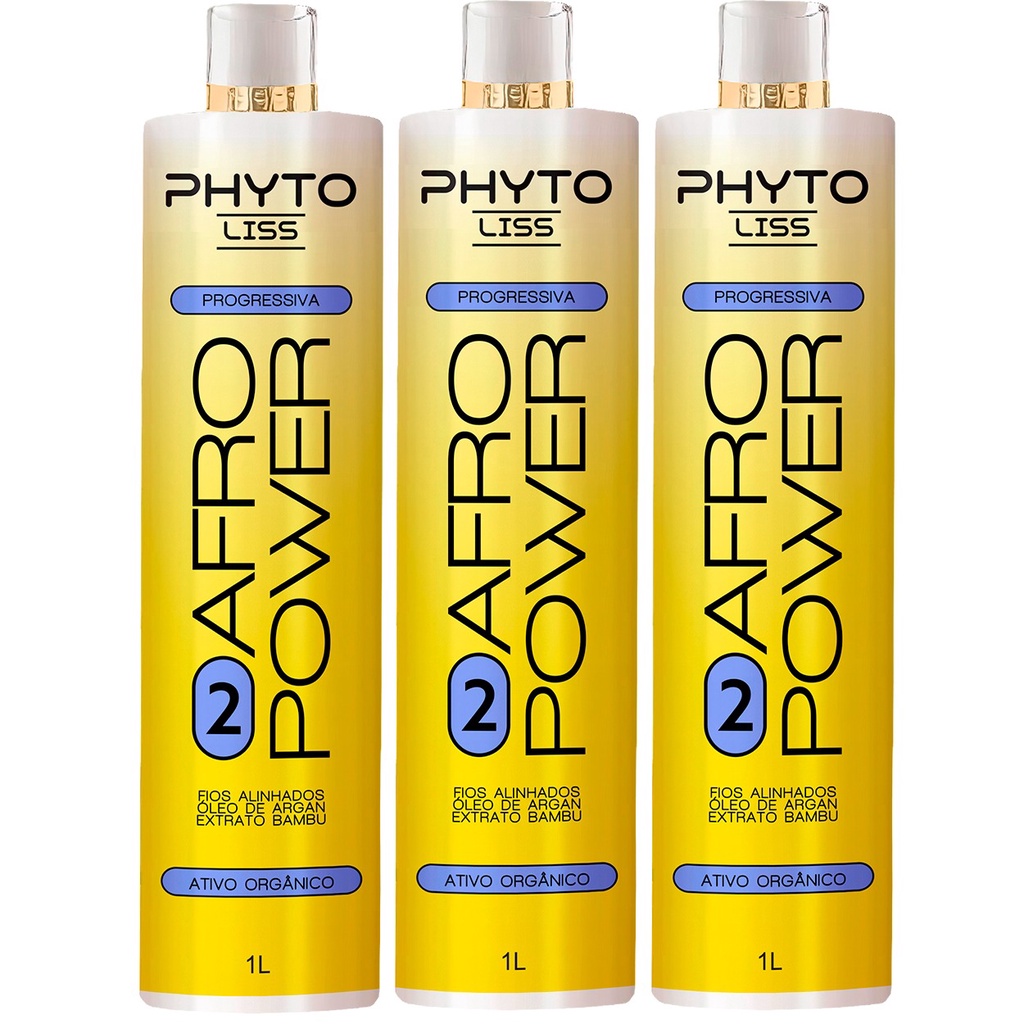 Kit Progressiva 3X Afro Liss Orgânica Sem formol 1000ml | Shopee Brasil