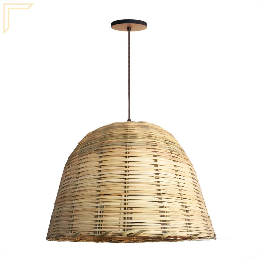 Pendente Rustico De Palha Artesanal Fibra Natural Trancoso Nat19 ...