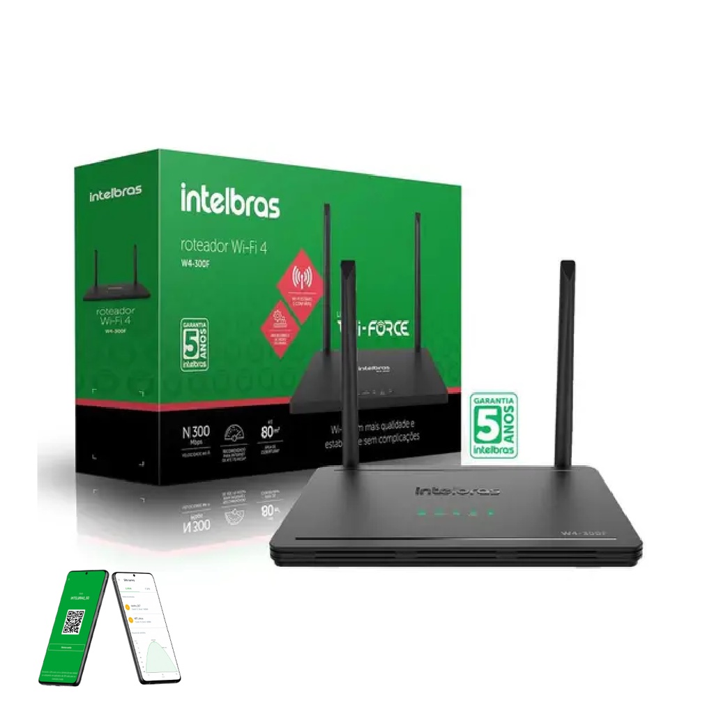 ROTEADOR INTELBRAS WIRELESS W4-300F | Shopee Brasil