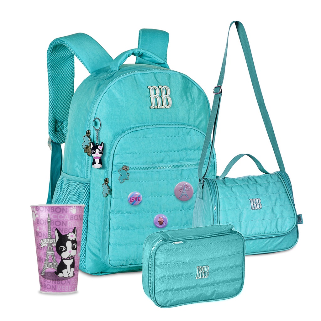 Kit Mochila Escolar RB3207 Rebecca Bonbon Mochila Estojo Lancheira Copo ... Kit Mochila Escolar RB3207 Rebecca Bonbon Mochila Estojo Lancheira Copo ...