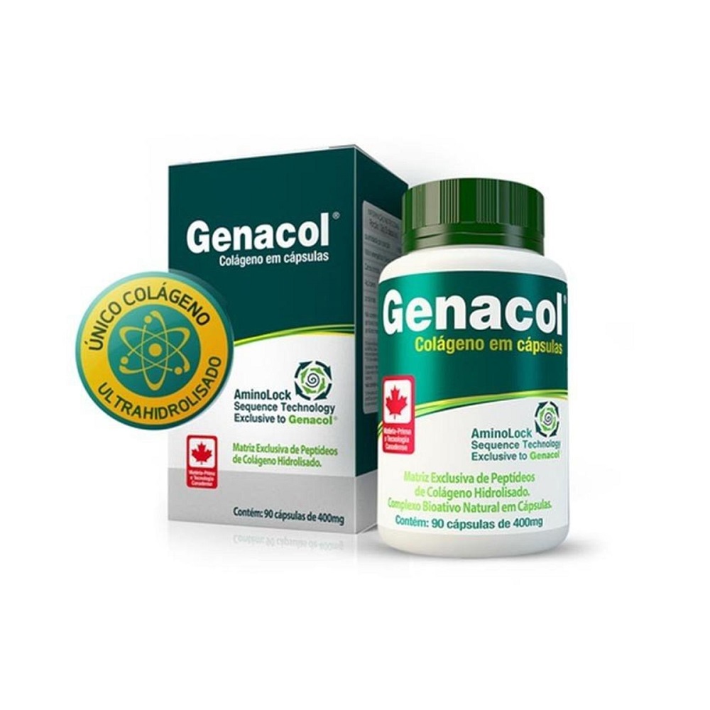 Genacol Colágeno Hidrolisado em Cápsulas 400mg 90 Cápsulas | Shopee Brasil
