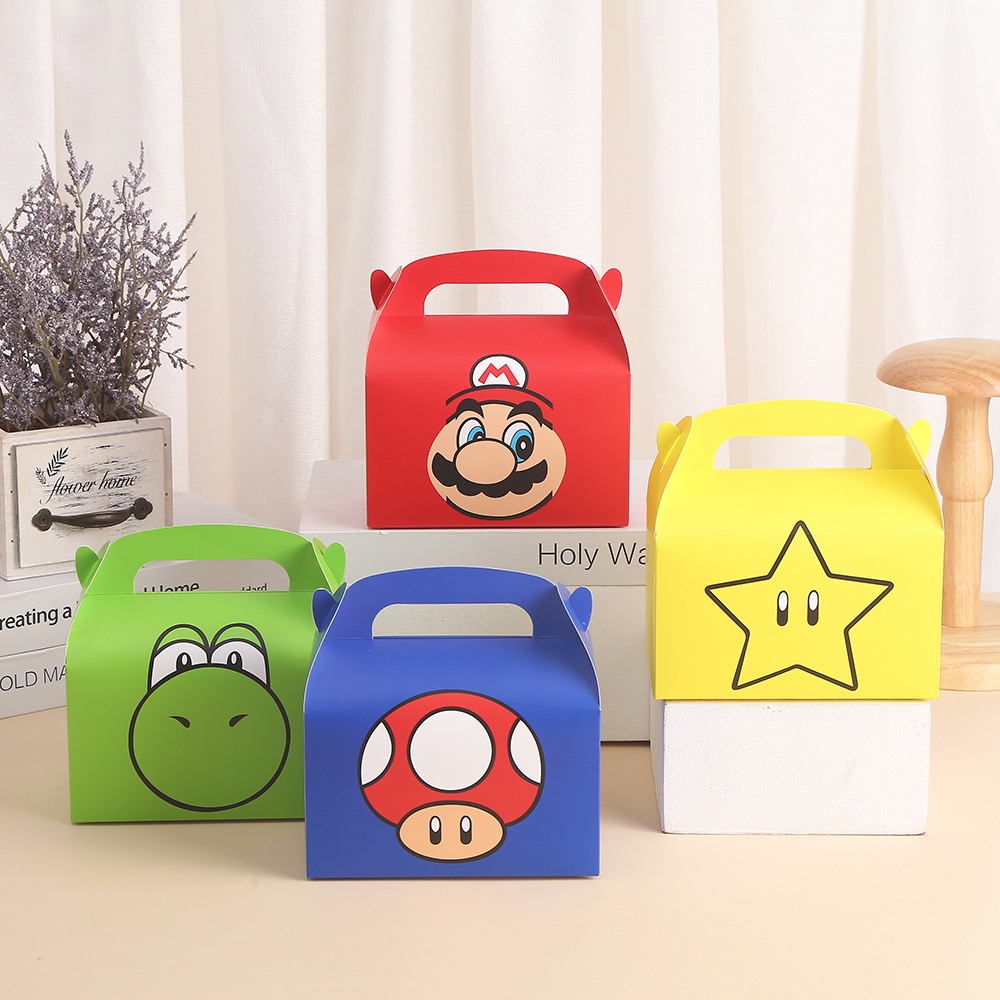 Super Mario Bros Gift Box Design Moda Kids Favorite Bags Feliz ...