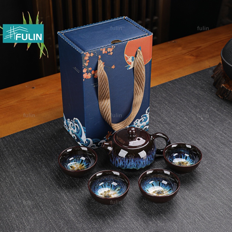 Conjunto De Bules De Porcelana Kung Fu Chinês Portáteis Chá De Cerâmica ...