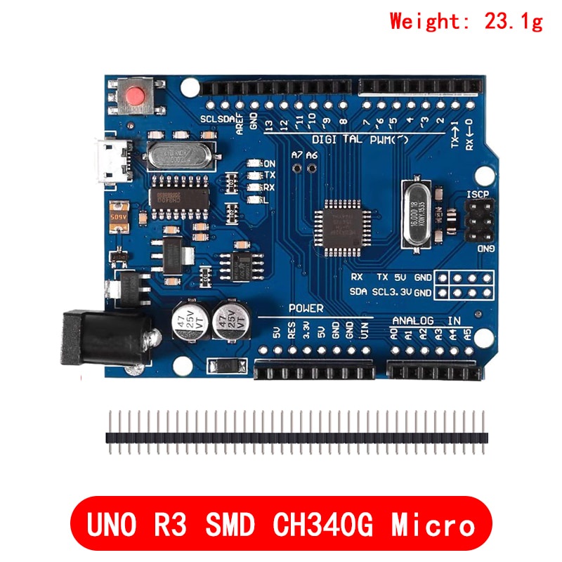 1conjunto UNO R3 Caixa Oficial ATMEGA16U2/MEGA328P Chip CH340G Para O ...