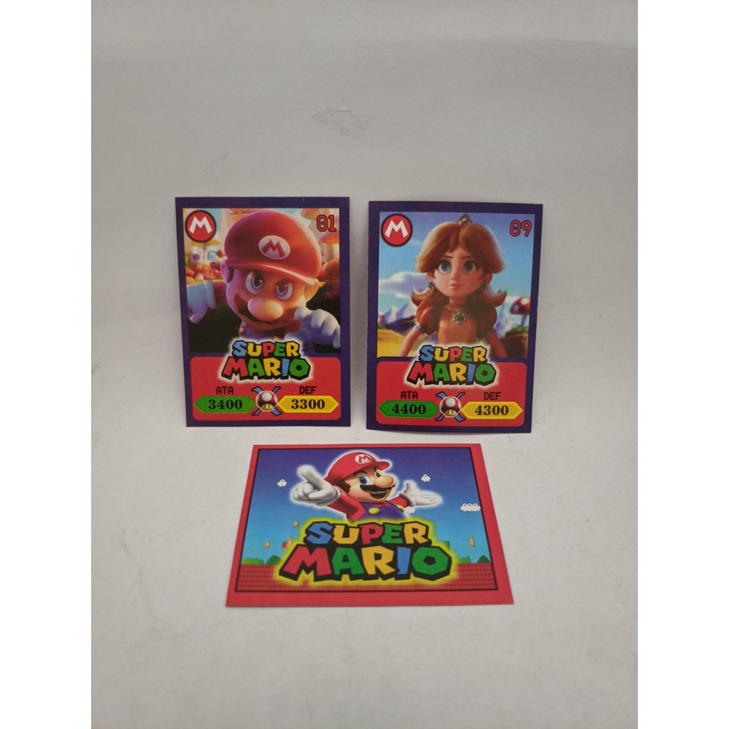 MINI KIT CARDS - MARIO - Cards Figurinhas brincadeira de Bater Bafo ...