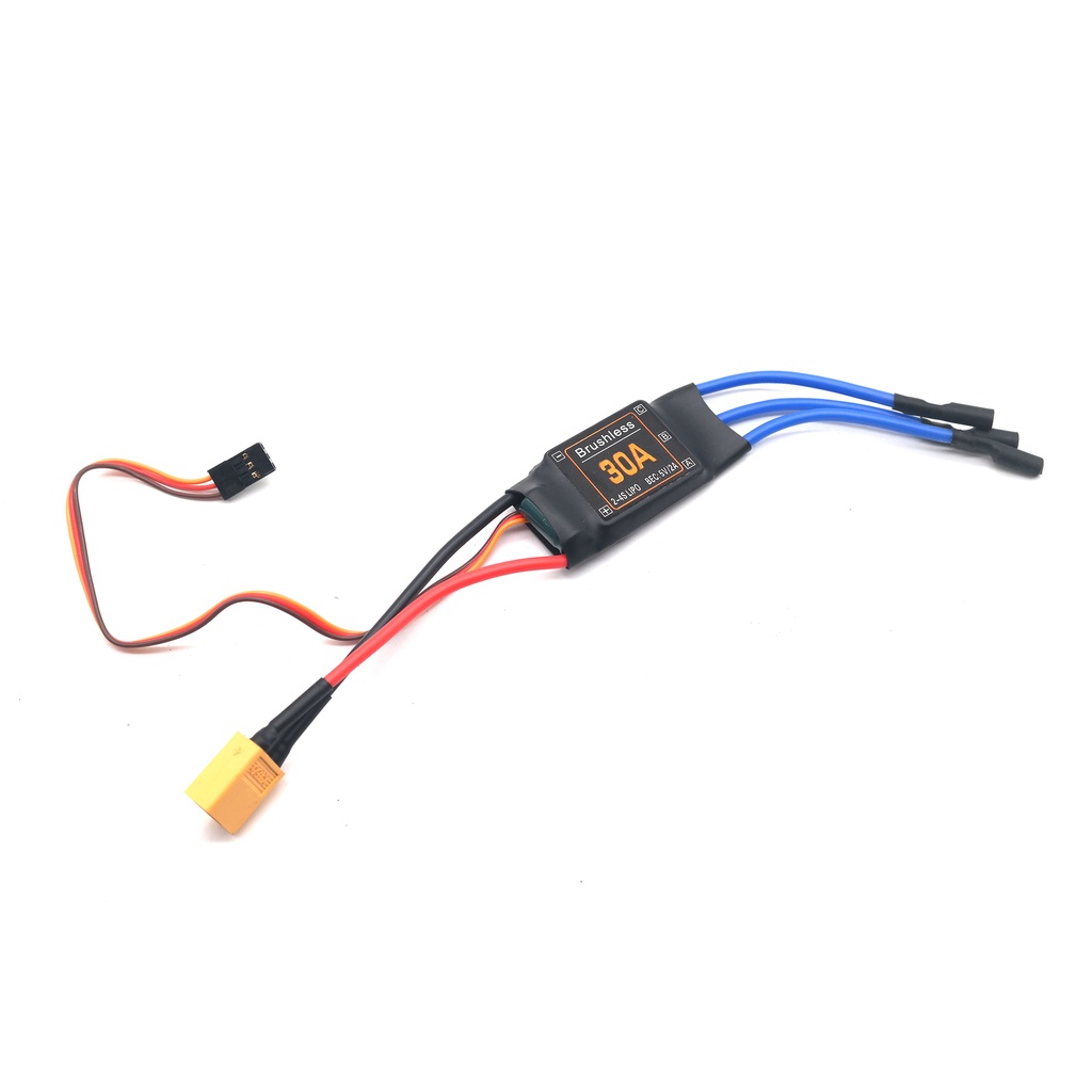 ESC 30A Brushless Bec 2A LiPo 2-4S Completo com Conectores | Shopee Brasil