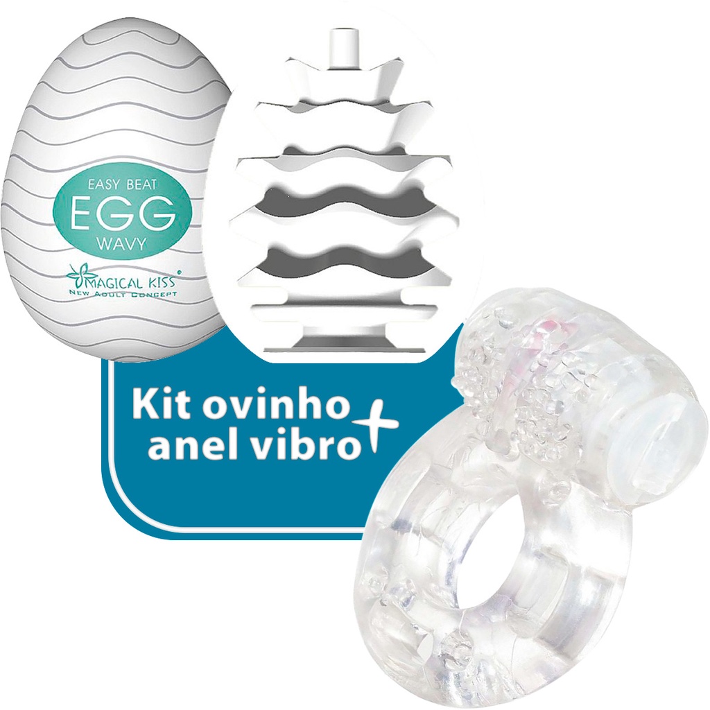 Masturbador Masculino Ovinho Egg Anel Peniano Vibrador Estimulador Clitóris | Shopee Brasil