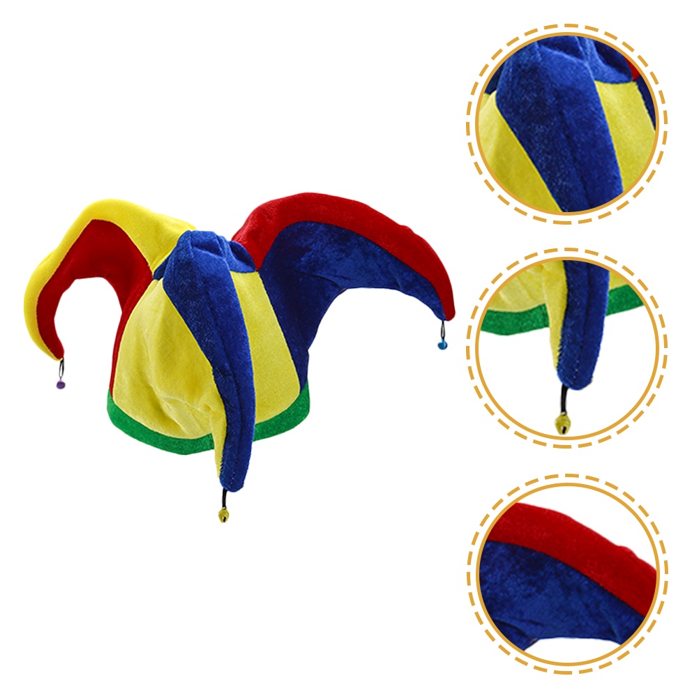 Cosplay Costume Kids Outfits Jester Hat Bells 2 Pcs | Shopee Brasil