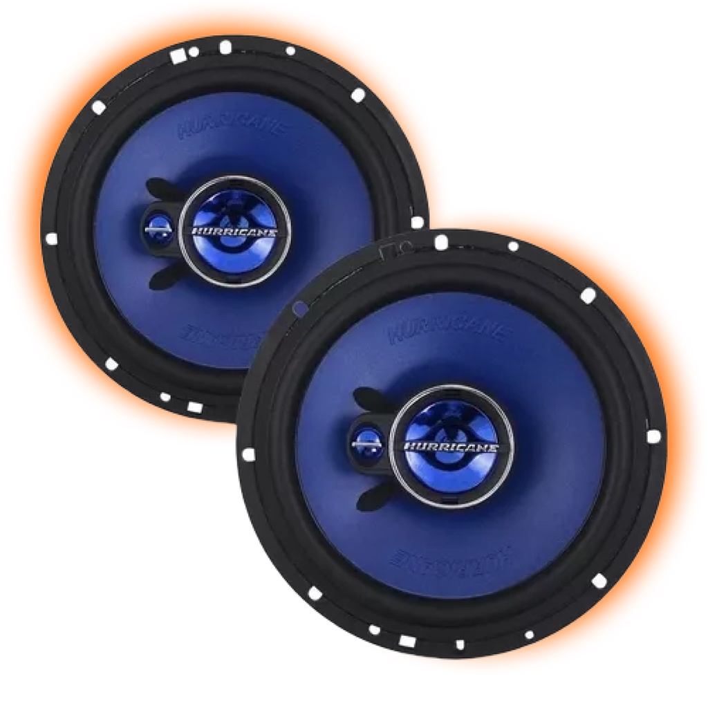 Auto falante 6 Polegadas Triaxial Hurricane 100wrms Par | Shopee Brasil
