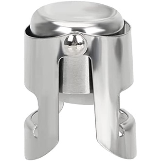 Rolha Metálica Em Aço Inox De Pressão Para Champanhe, Prosecco ...