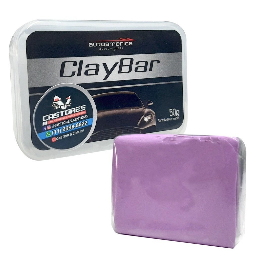 CLAY BAR - AUTOAMERICA - 50G | Shopee Brasil
