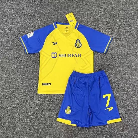Camisa De Time Infantil Al Nassr Novo Time Cristiano Ronaldo 2023