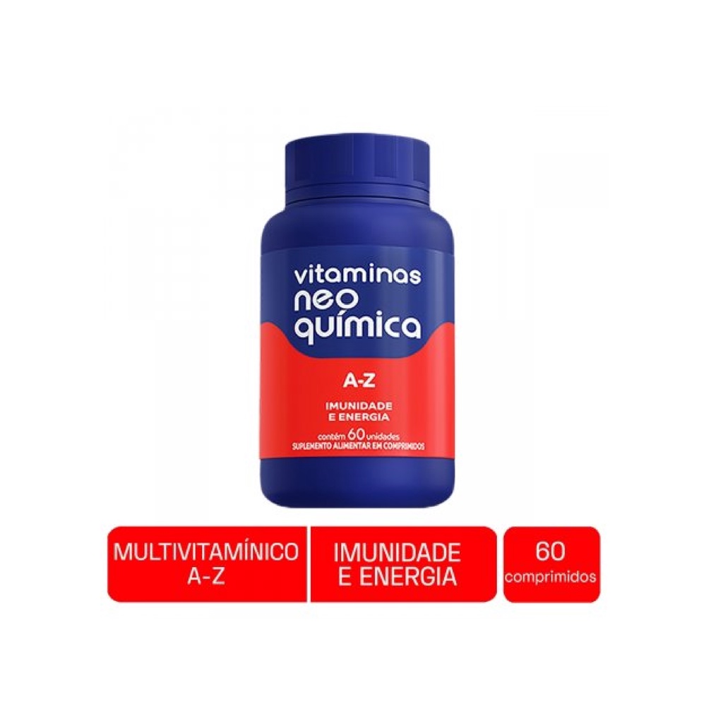 Vitamina AZ Imunidade E Energia Com 60un - Neo Química | Shopee Brasil