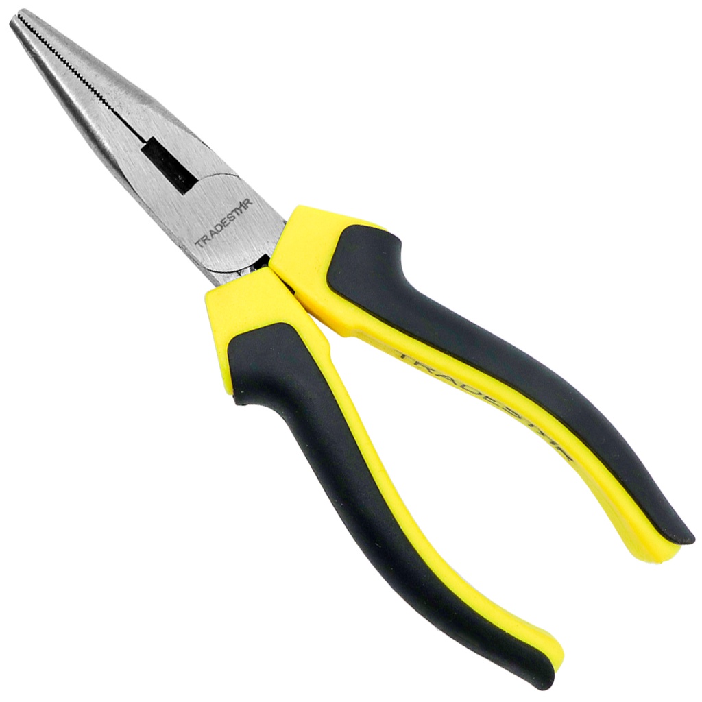 Alicate De Bico Longo Meia Cana 6pol 150mm Polido Tradestar | Shopee Brasil