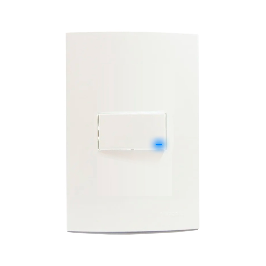 Conjunto Interruptor Pulsador com LED 4X2 Margirius SLEEK | Shopee Brasil