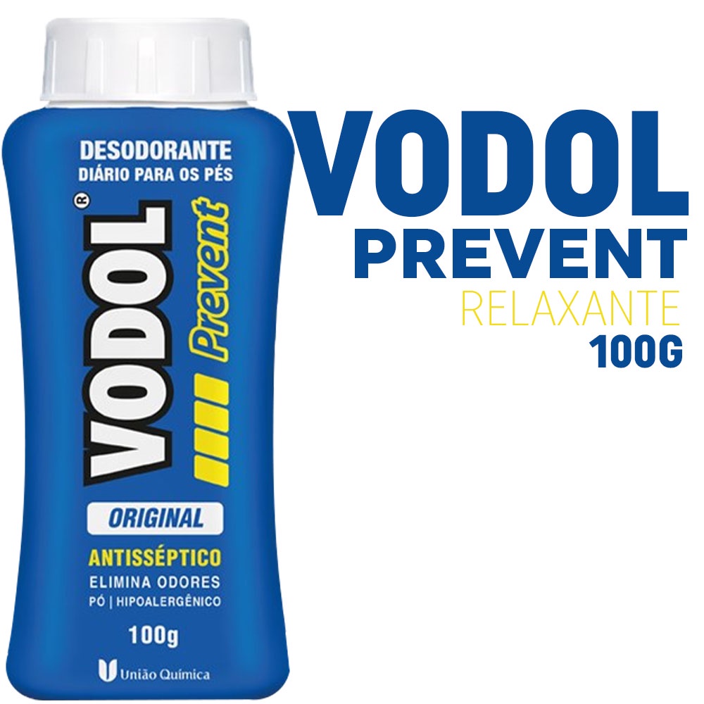 Vodol Prevent Talco sem perfume 100g Sem Mal Cheiro Cuidado com os Pés ...