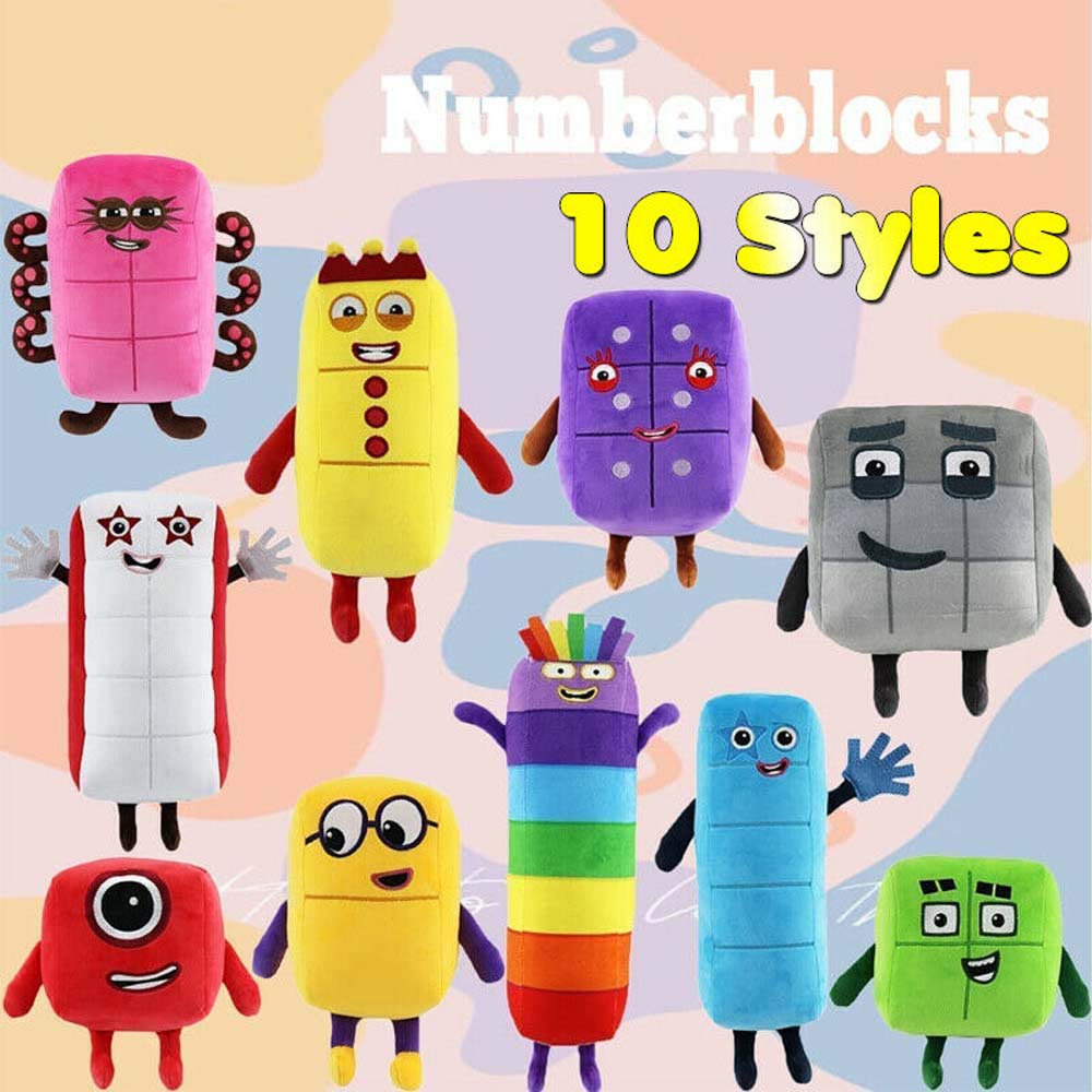 Numberblocks Novo Desenho Animado Numberblocks Pelúcia Boneco Brinquedo ...