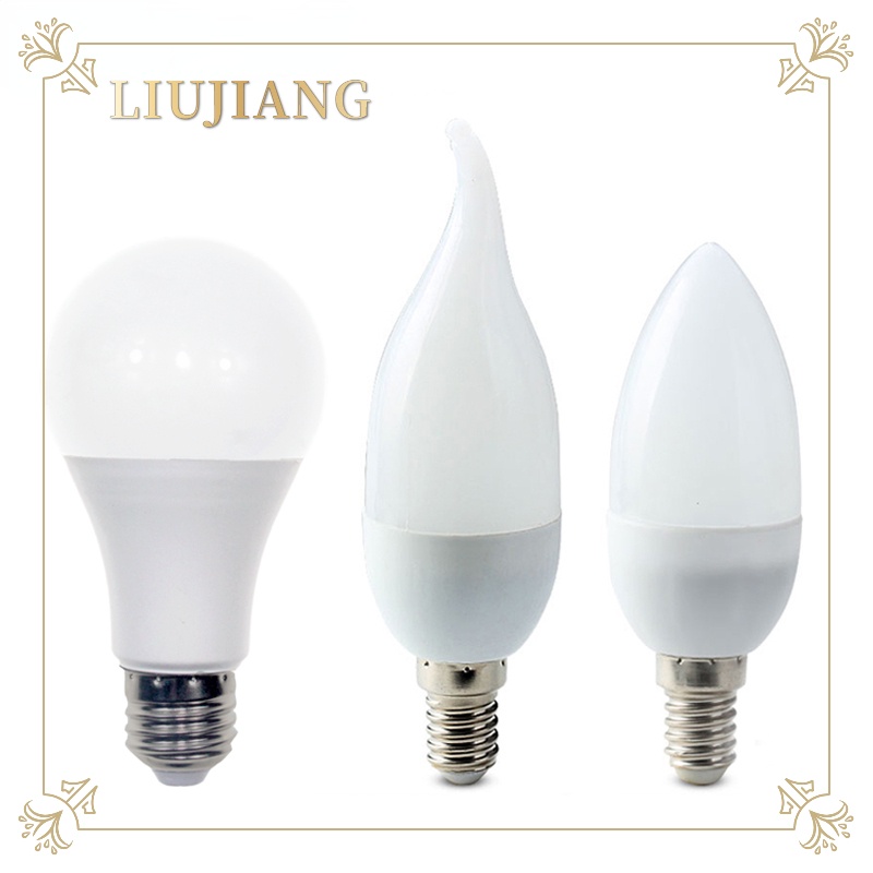 Lâmpada LED De Alta Potência E27 E14 3W 5W 9W 12W AC220 240V Branco ...