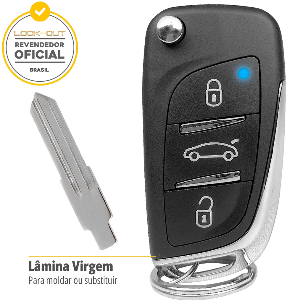 Chave Canivete Lamina Virgem Universal Para Carro Look Out | Shopee Brasil