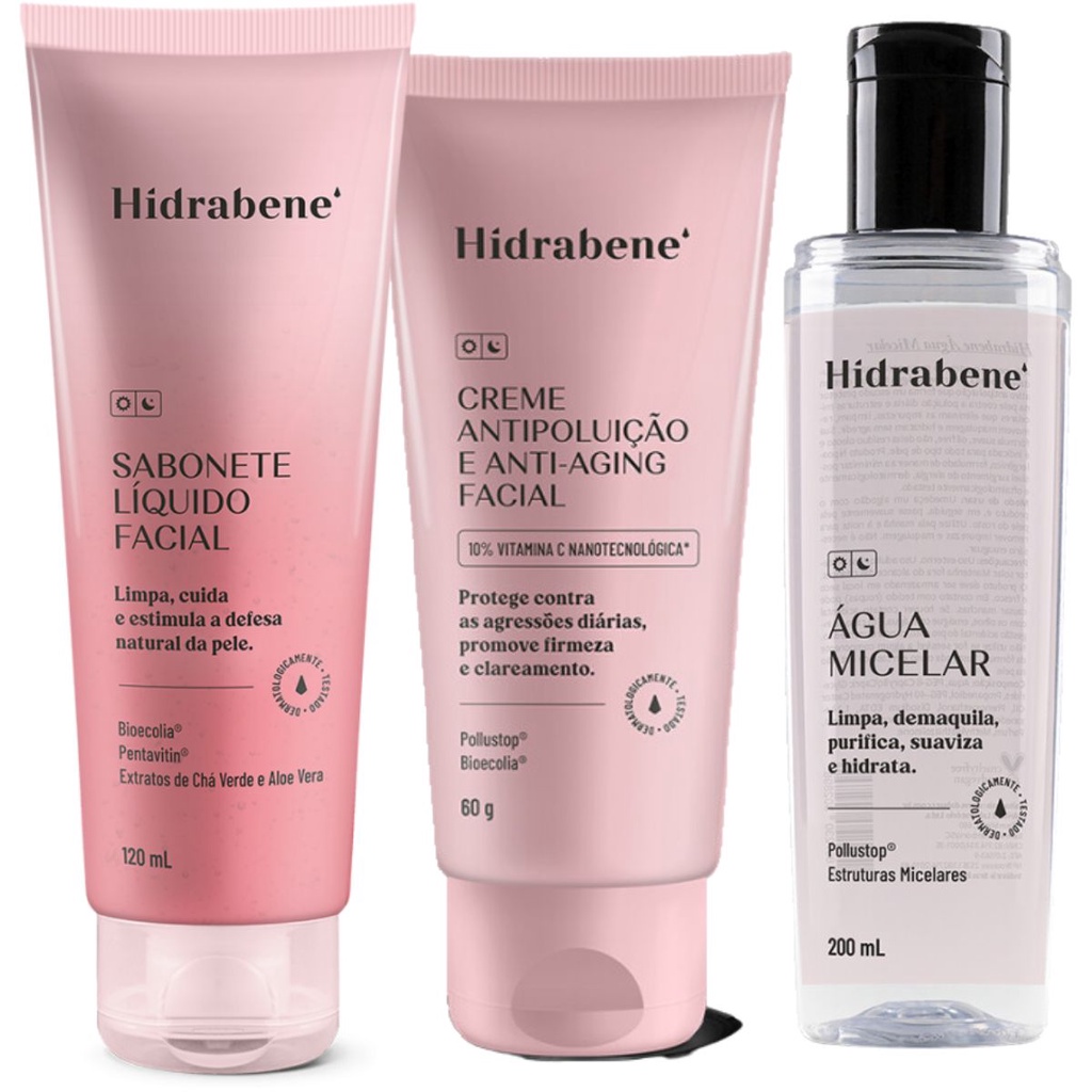 Kit Skincare Dermabene Com Vitamina C -3 Itens | Shopee Brasil