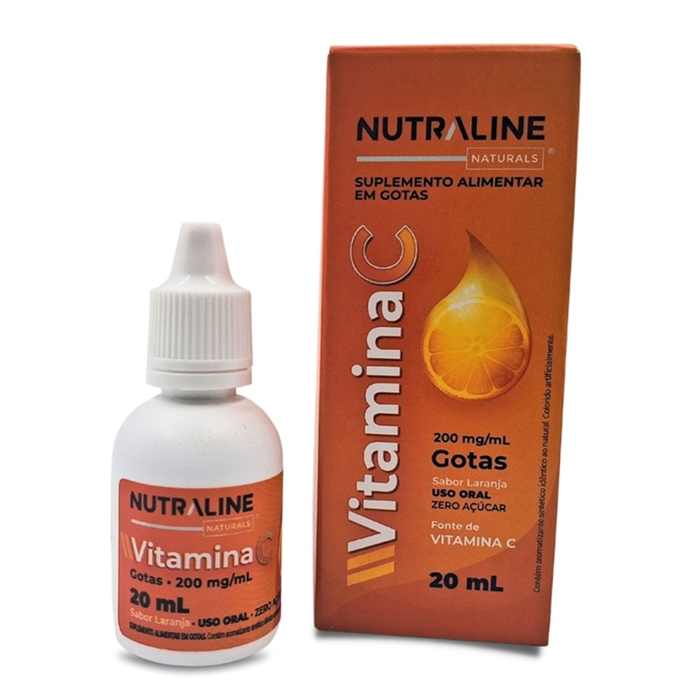 Vitamina C 200MG/ML - Gotas - 20ml - Nutraline | Shopee Brasil