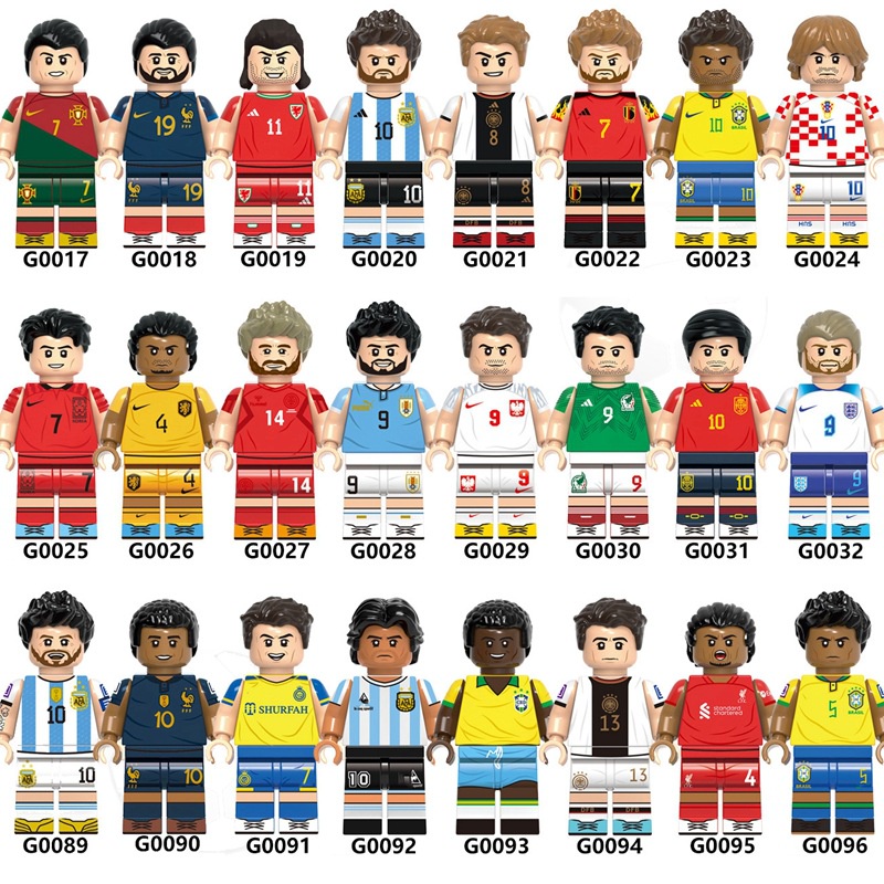 Compatível com a Lego Minifigure Building Blocks World Cup Football ...