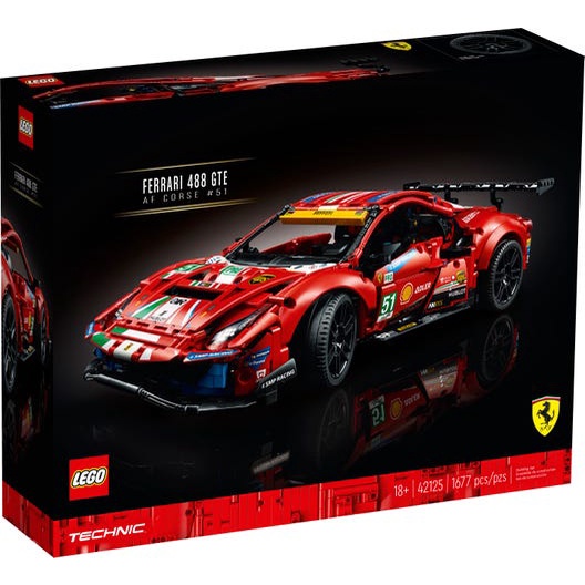 LEGO 42125 Ferrari 488 GTE AF Corse | Shopee Brasil