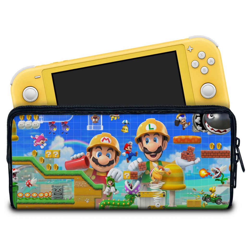Case para Nintendo Switch Lite Bolsa Estojo - Super Mario Maker 2 ...