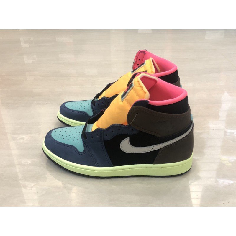 Alta Qualidade Nike Air Jordan 1 OG Bio Corte Cor Colorido Costura ...