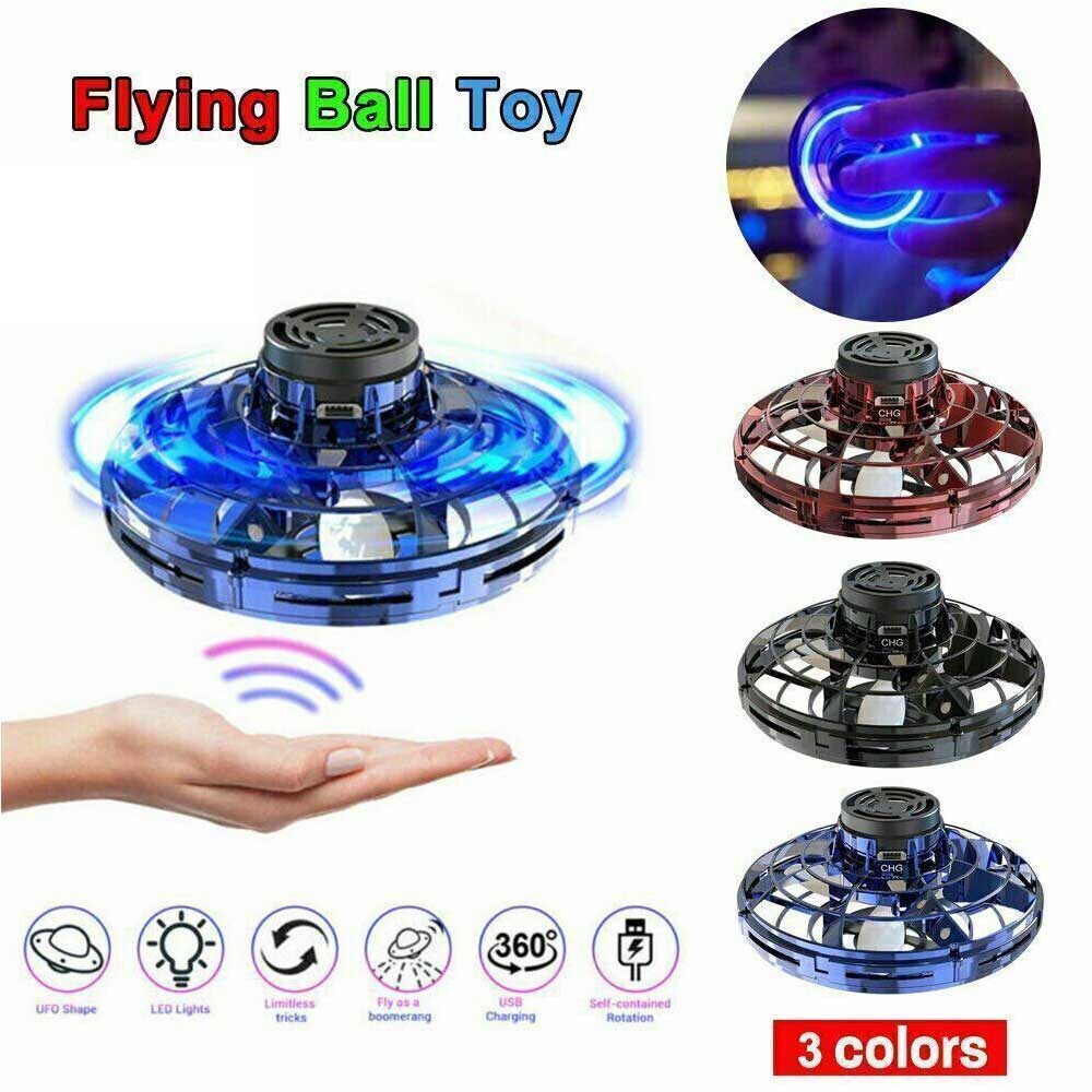 Mini Ufo Drone Flying Ball Toy Control Using Hand Gestures Led Ir Magic Sensor Shopee Brasil