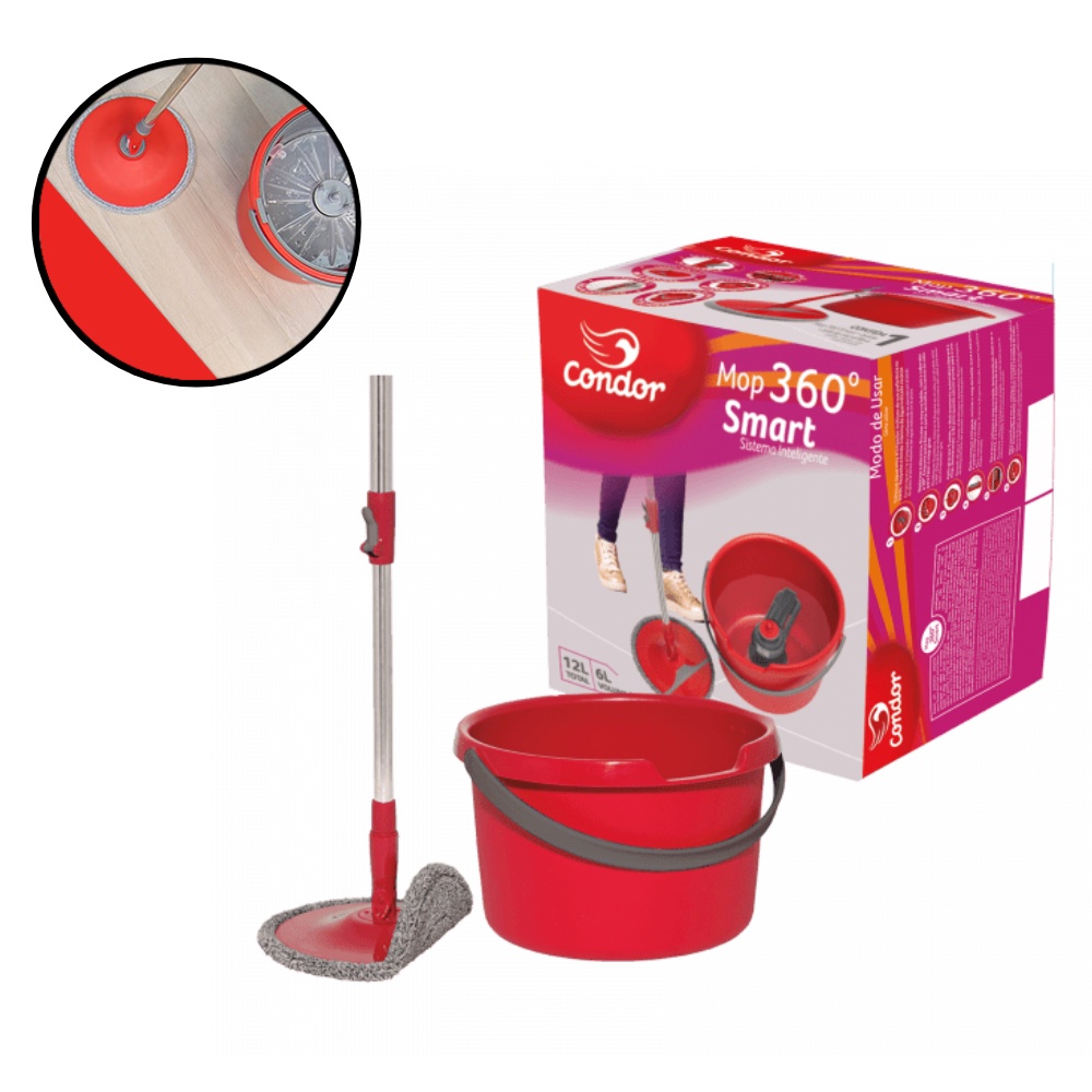 Mop 360º Smart Sistema Inteligente - Condor | Shopee Brasil