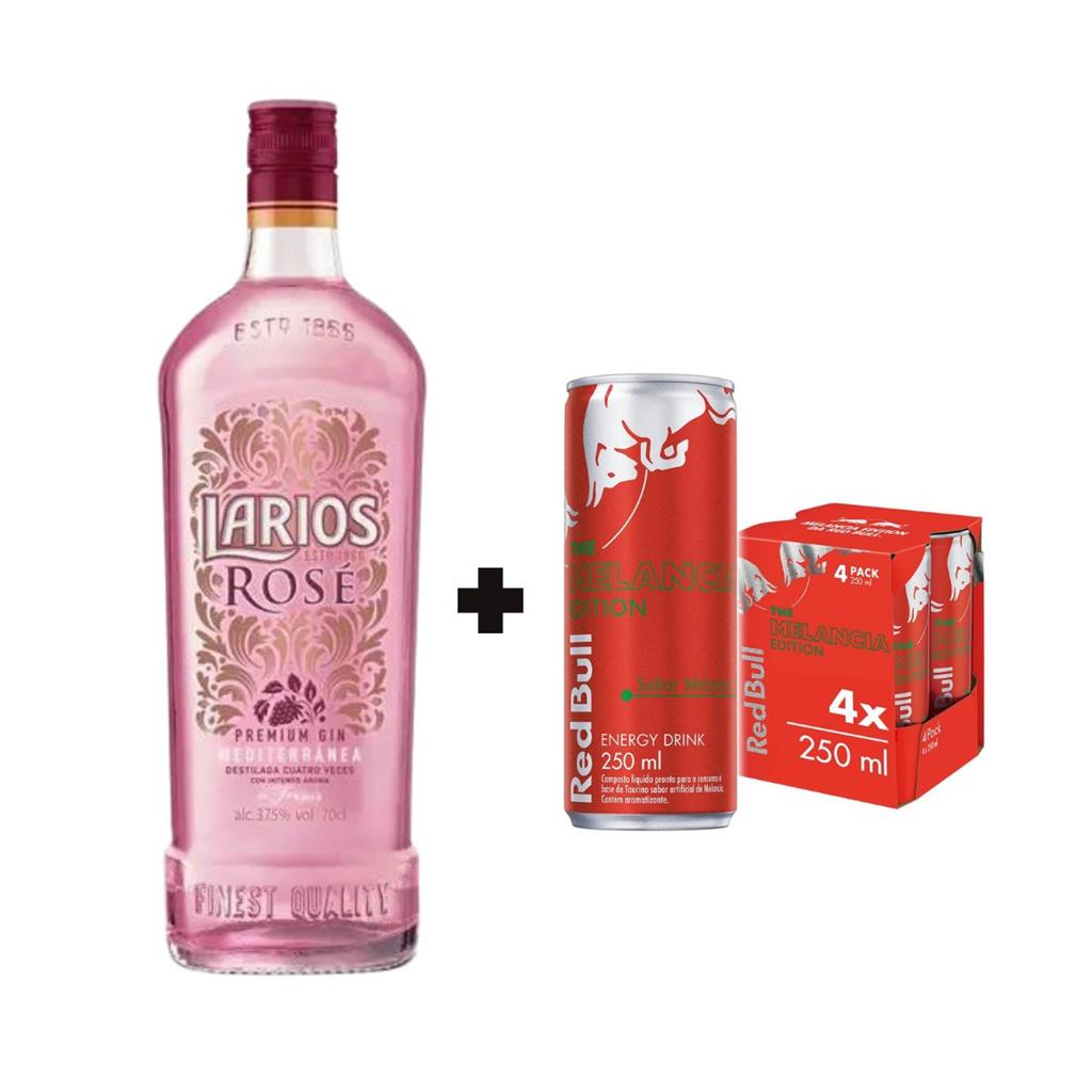 Kit Larios Rose + 4 Red Bull Melancia | Shopee Brasil