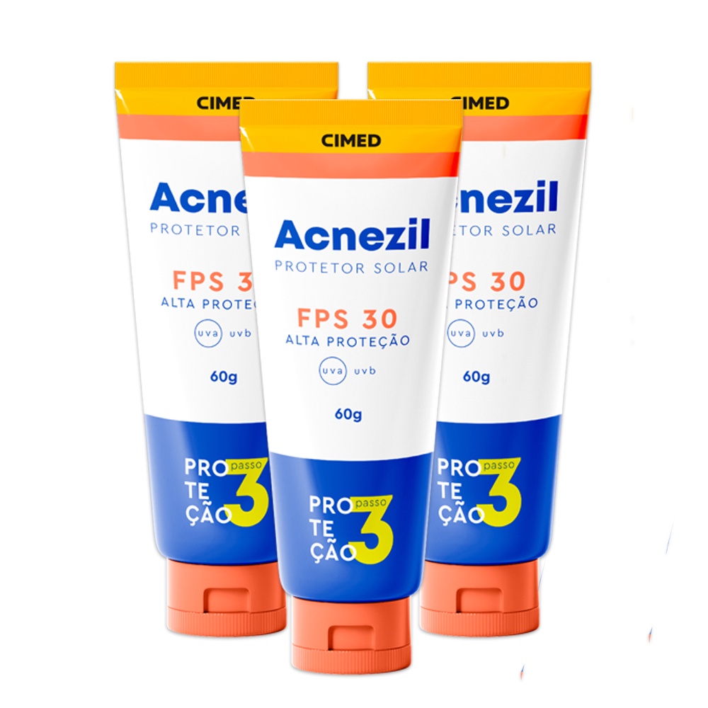 Protetor Solar Acnezil FPS 30 180g | Shopee Brasil