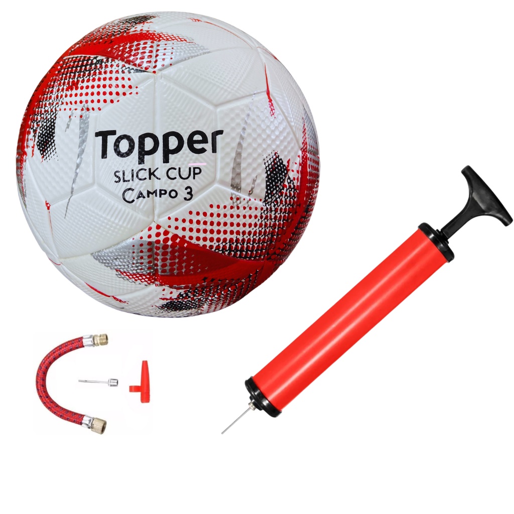 Kit Bola Futebol Topper + Bomba De Encher Bola Multiuso | Shopee Brasil