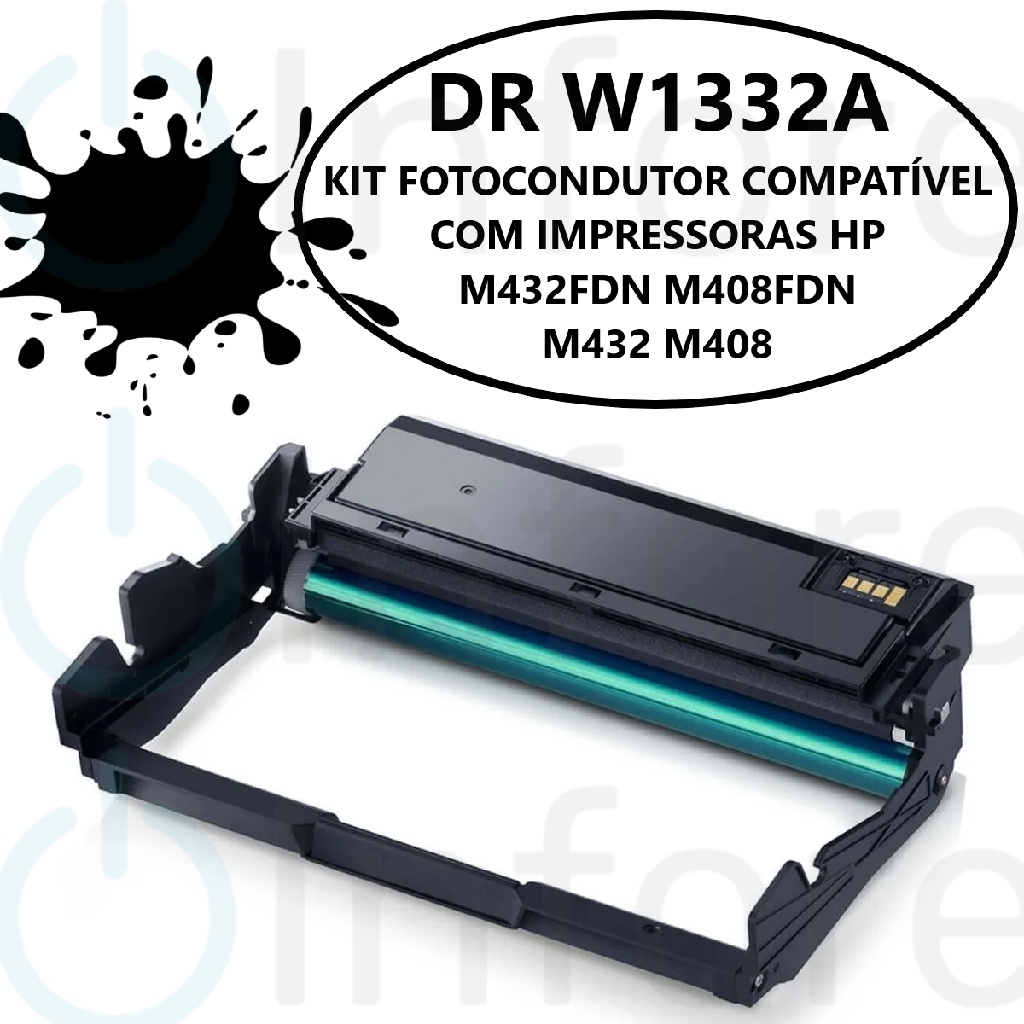 Tambor de Imagem Hp 332A DR W1332A Compatível com Hp m432 m408 m432fdn ...