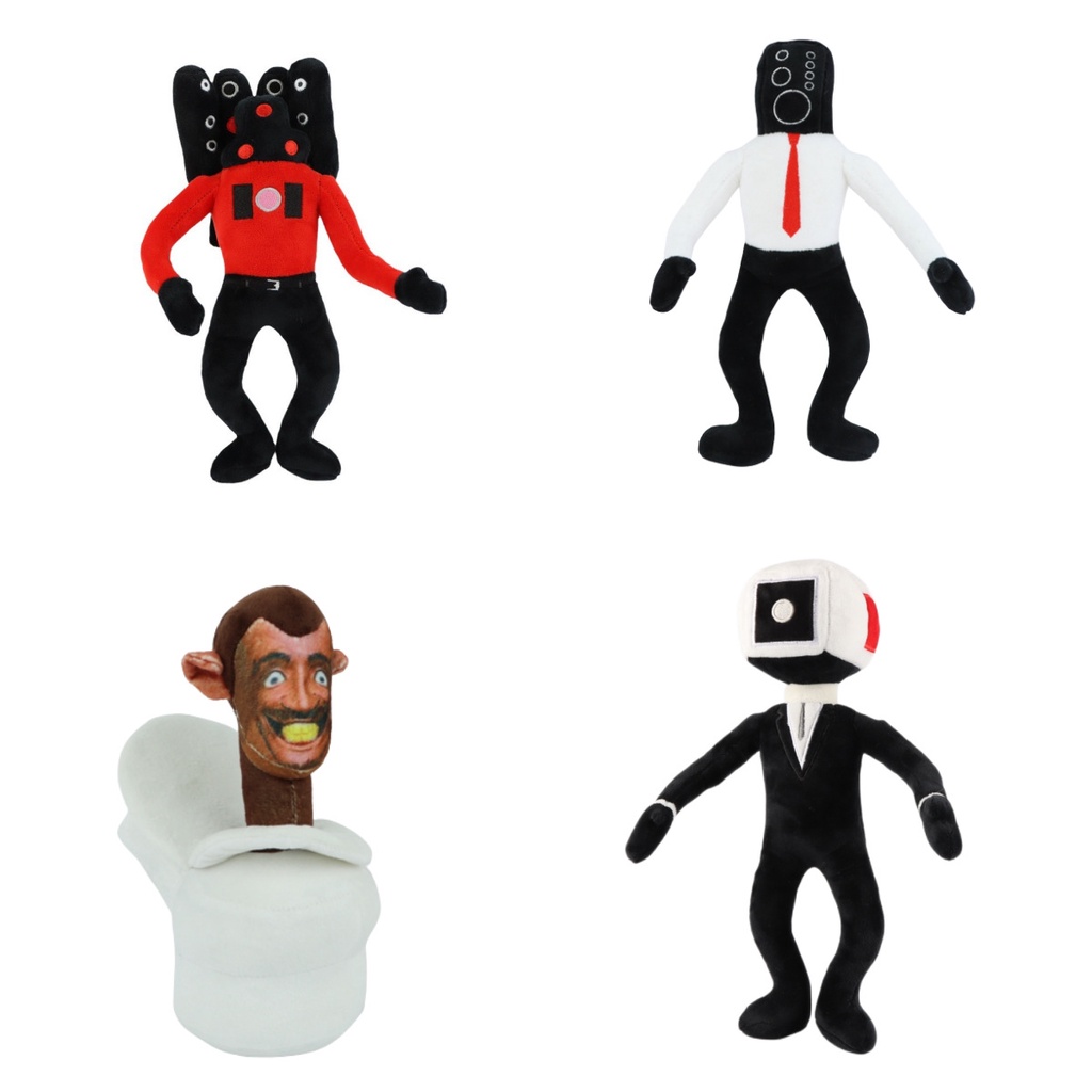 Skibidi toilet sanitário Speakerman bosses chefes Audioman Plush Toy ...