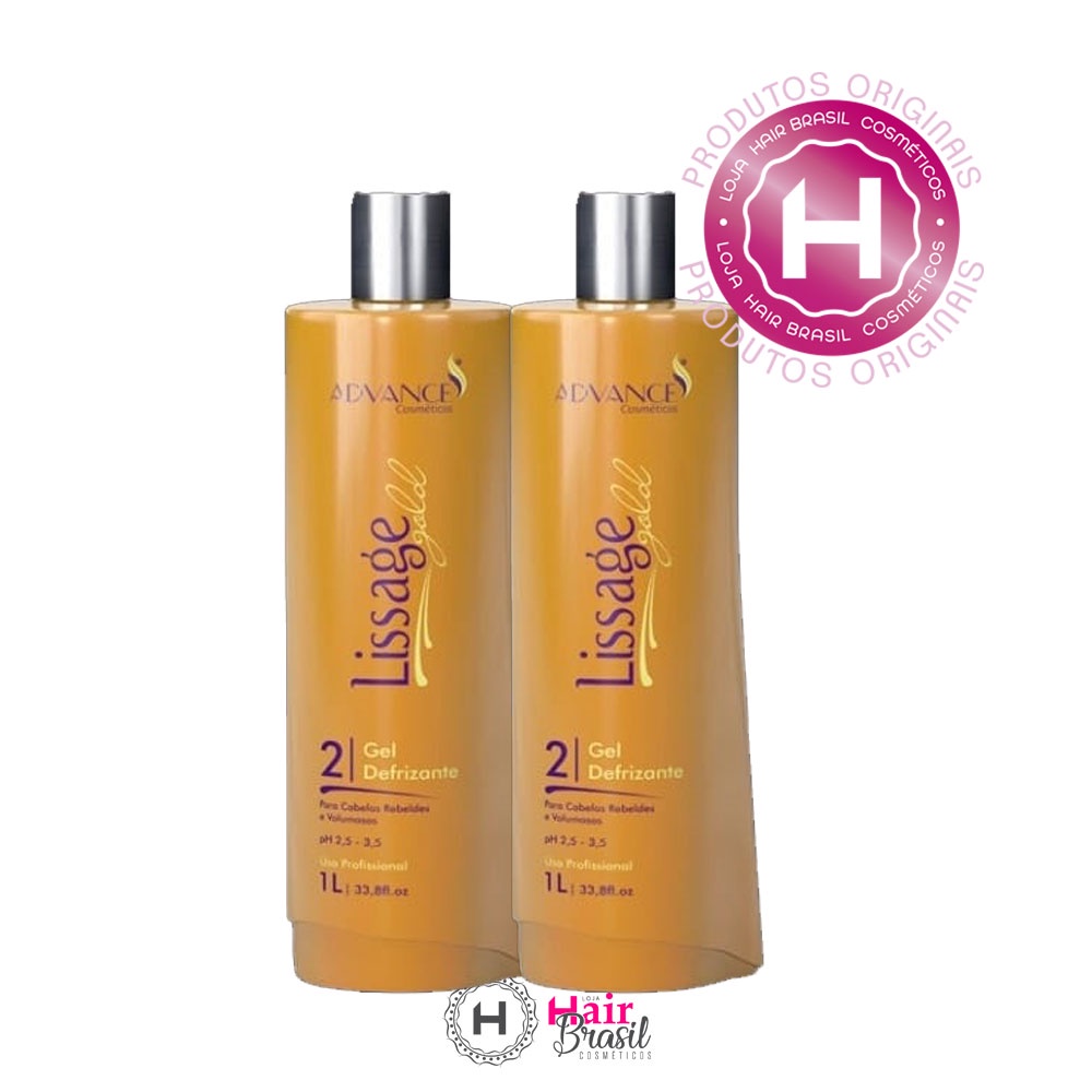 Escova Progressiva A Melhor - Zero Formol Lissage Gold Hair | Shopee Brasil