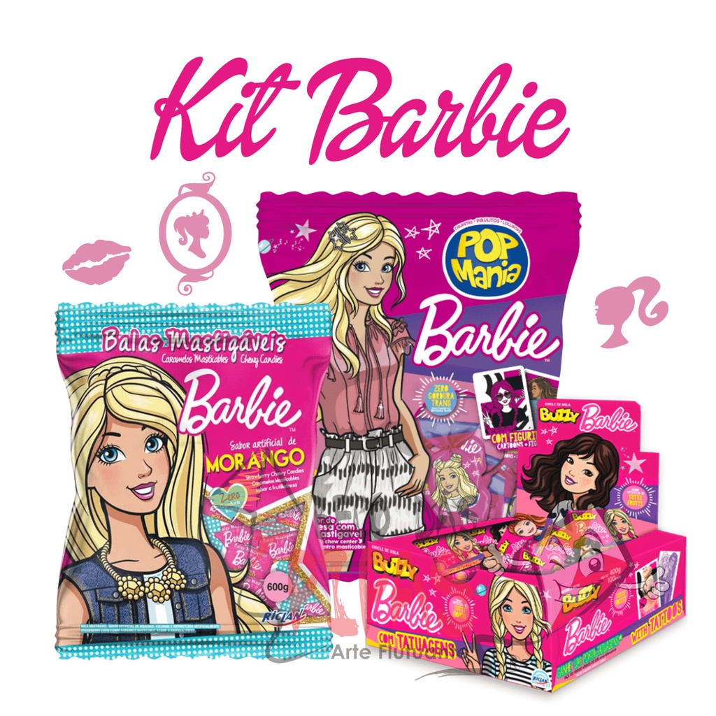 Kit Barbie Bala Chiclete Pirulito - Edição Limitada! | Shopee Brasil