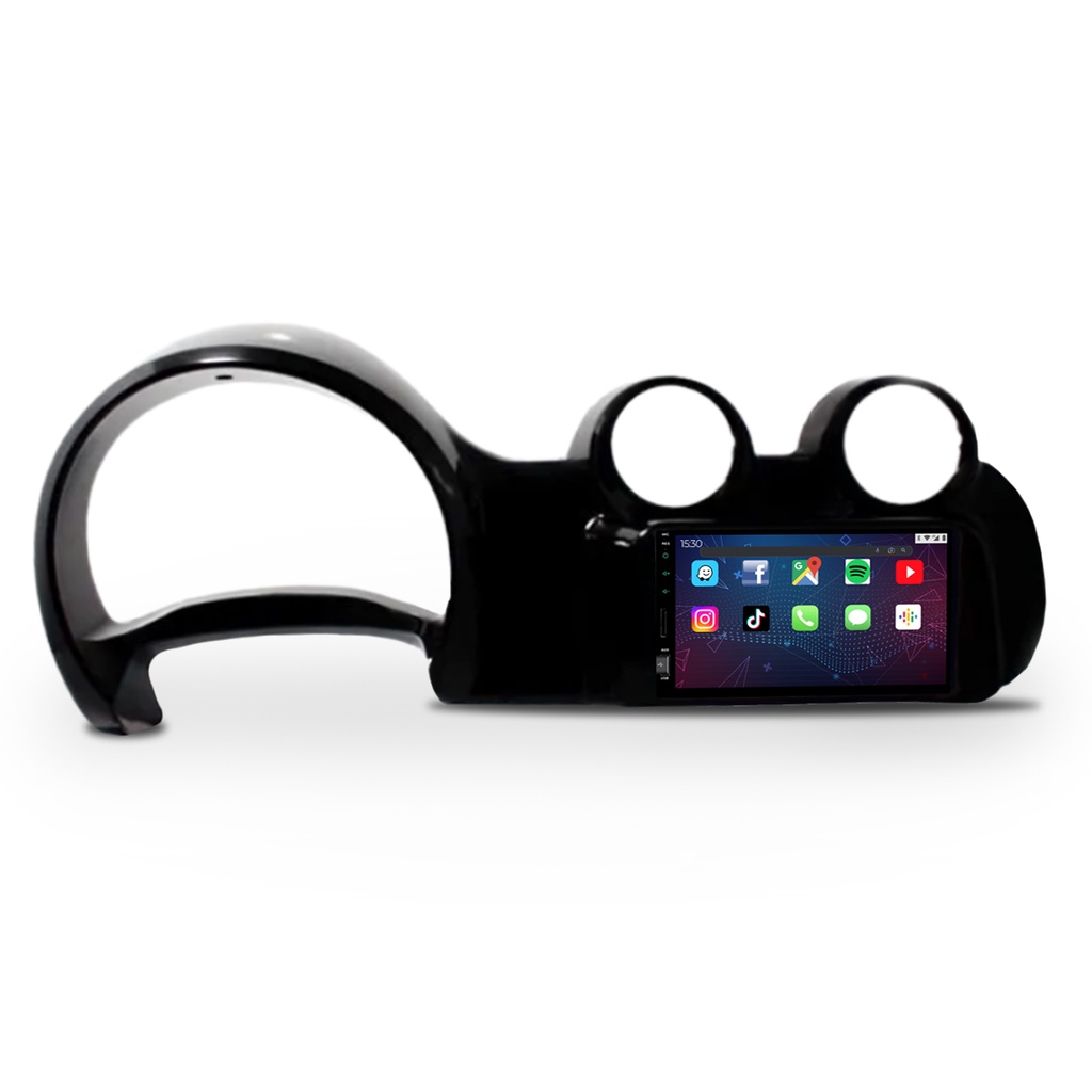 Kit Central Multimídia Tela 7 Polegadas + Moldura 2 Din Novo Uno E Nova ...