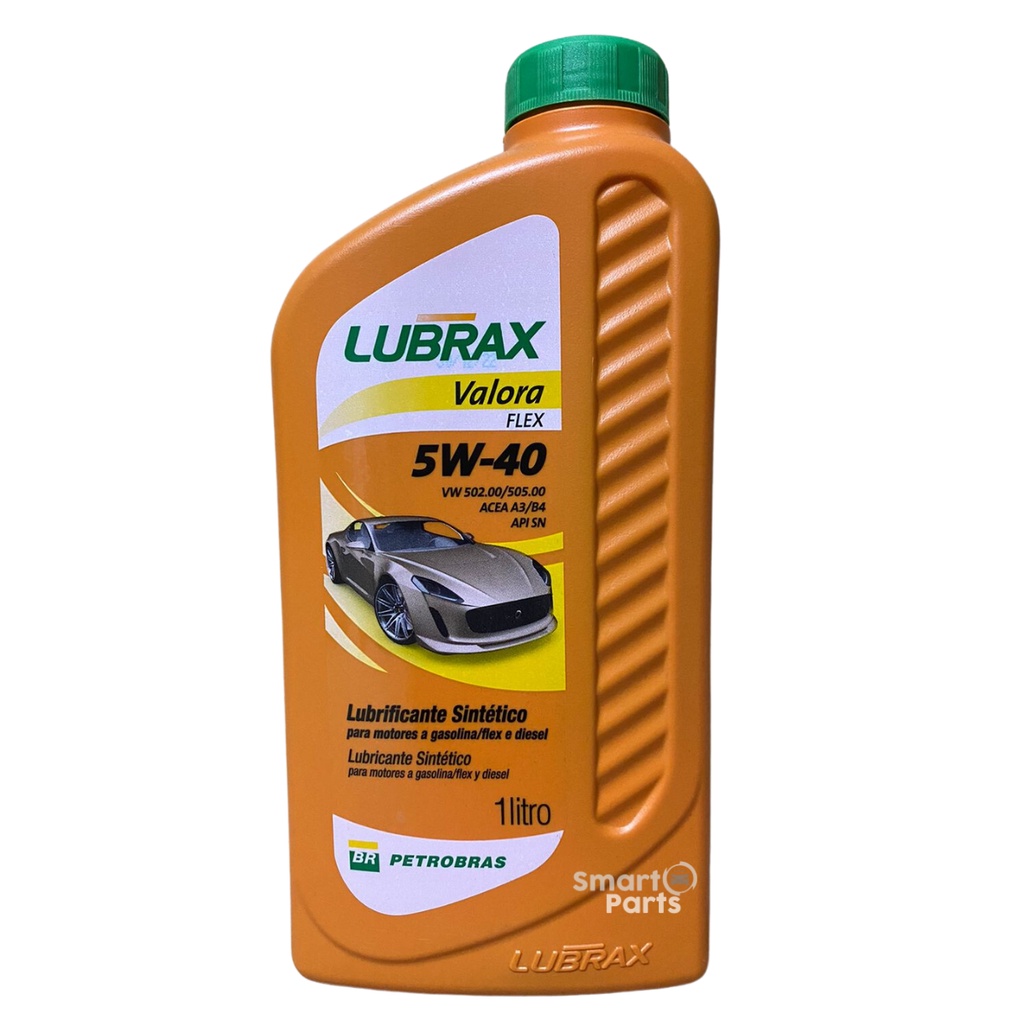 OLEO DE MOTOR LUBRAX VALORA 5W40 1L | Shopee Brasil