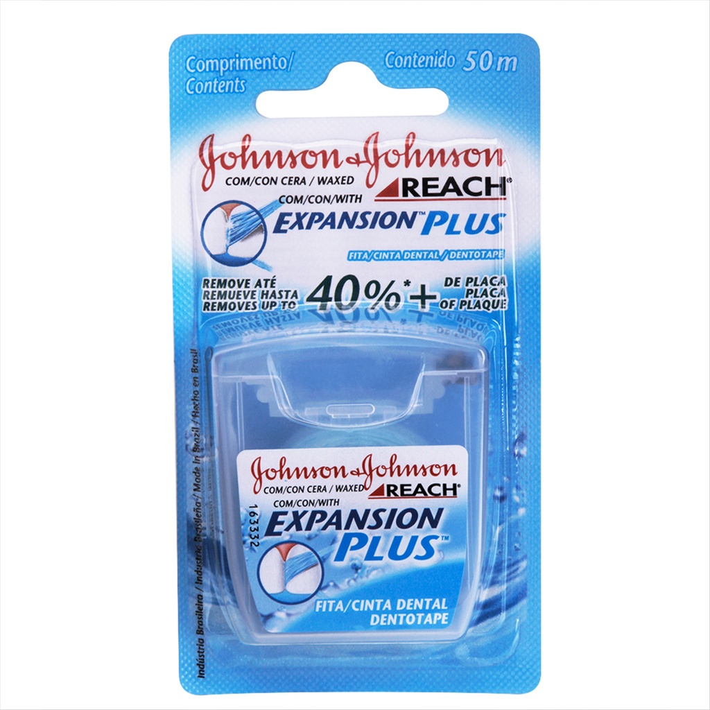 Fita Dental com Cera Johnson & Johnson Reach Expansion Plus 50m ...