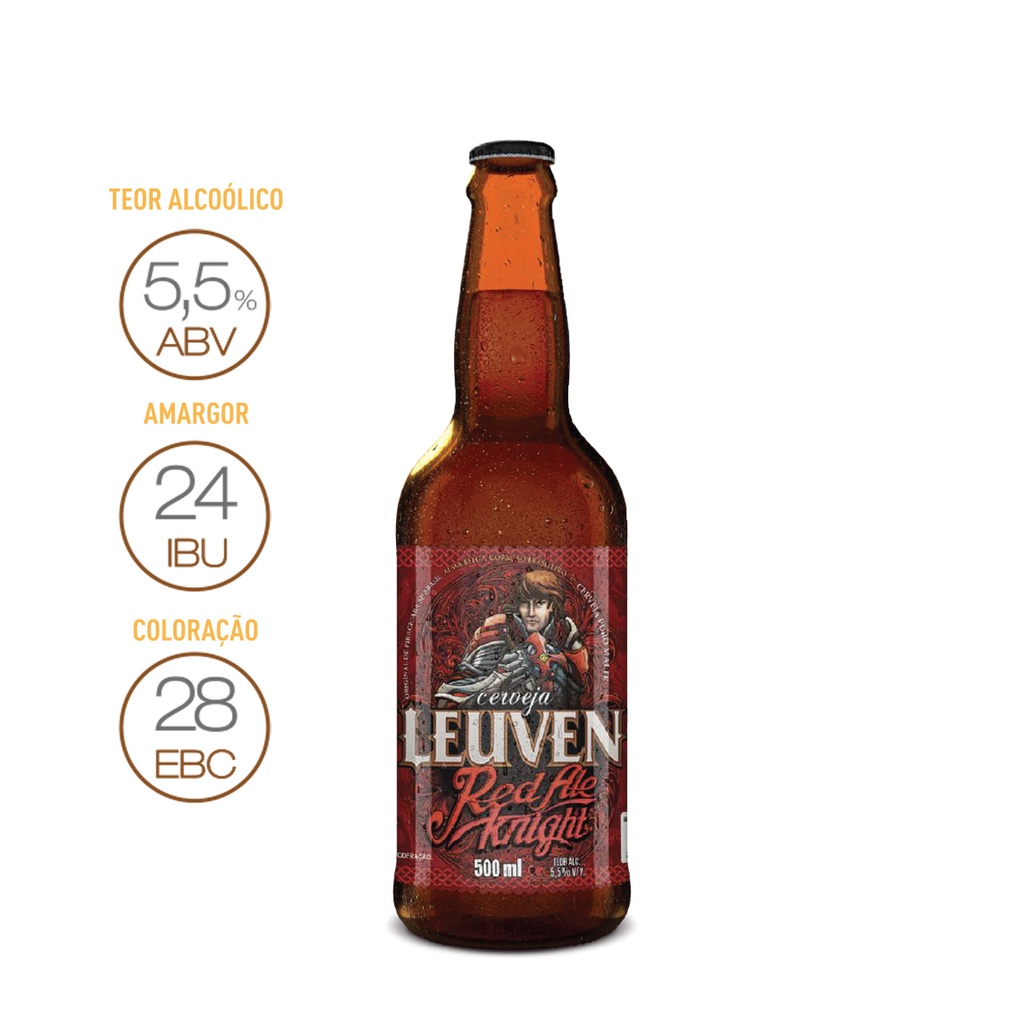 Cerveja Artesanal Leuven Red Ale Knight 500 ml | Shopee Brasil