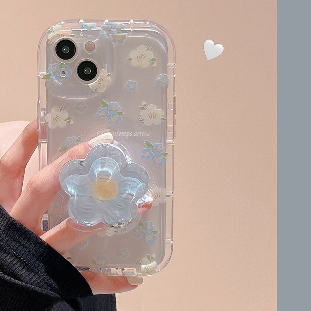 Caixa IP13 Pro Max IPhone 12 Compatível 11 Suporte Flores Vintage Capa ...