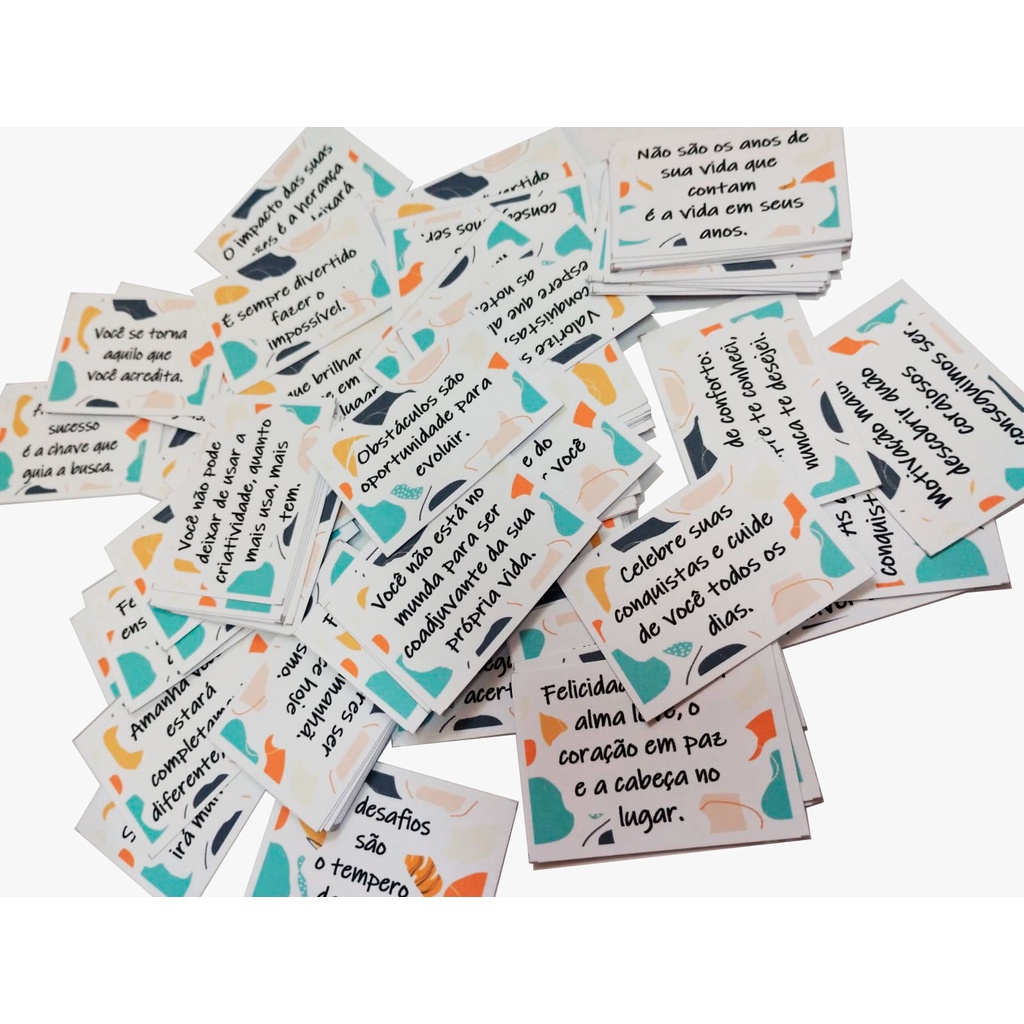 Kit 50 Tags Frases motivacionais para bebida | Shopee Brasil