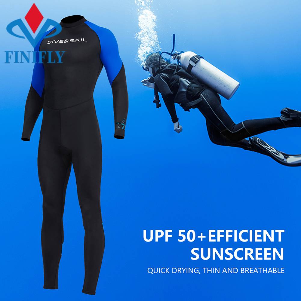 Fato De Mergulho Homem Manga Longa Protetor Solar Roupas Pele ...
