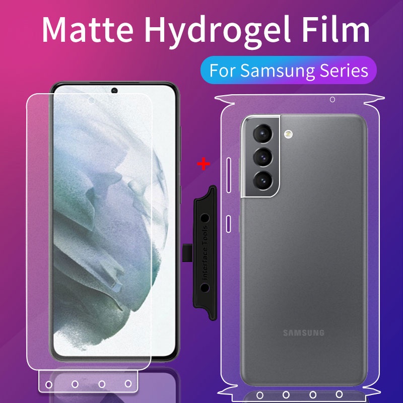 Filme Hidrogel Mate De Borda De Cobertura Total Para Samsung Galaxy S23 S22 S21 S20 Plus Ultra ...