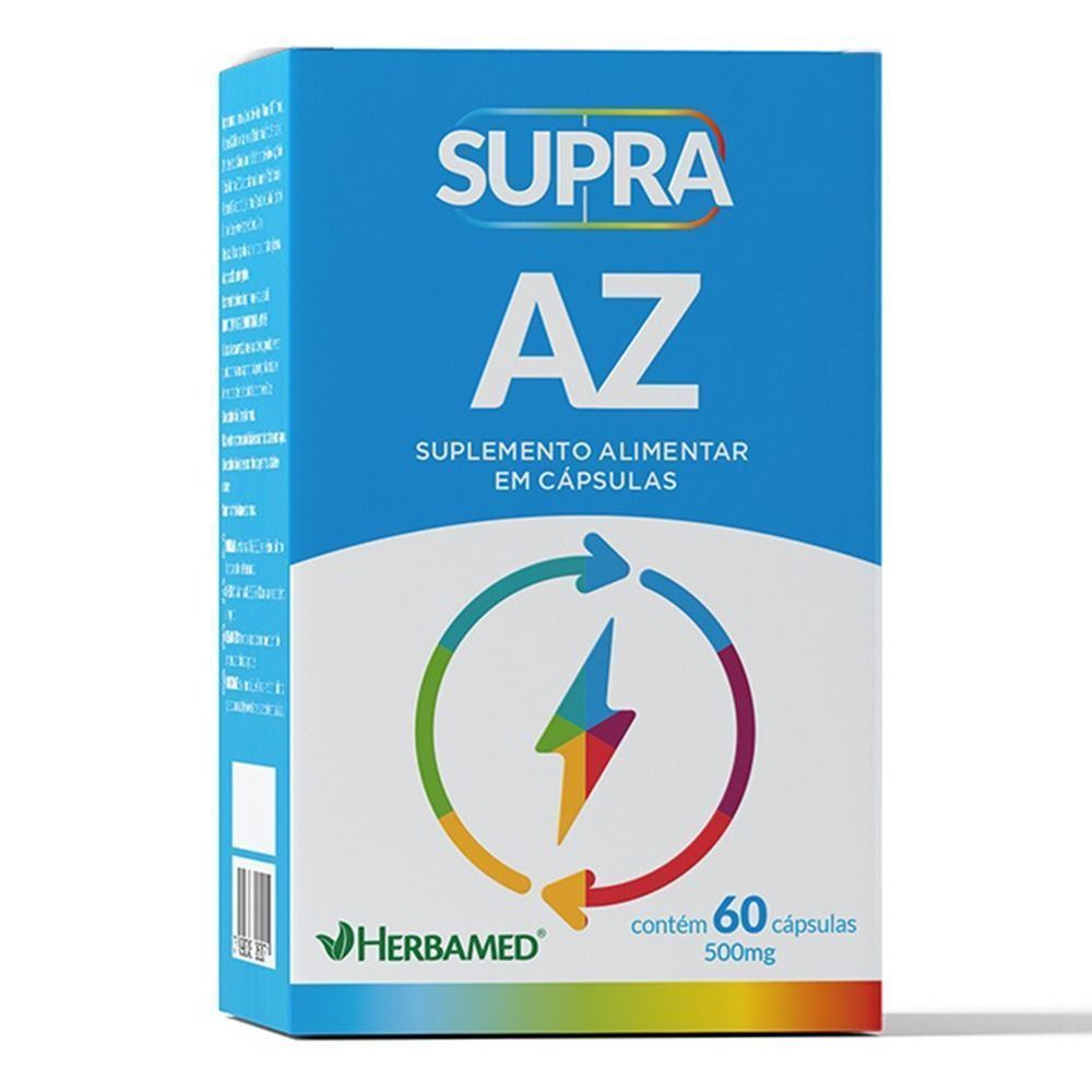 Supra AZ Polivitamínico 60 Cápsulas Herbamed | Shopee Brasil