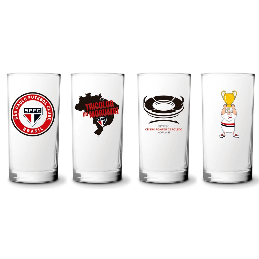 Copo Cylinder São Paulo SPFC Tricolor SPFC Tricolor 300Ml + Caixa ...