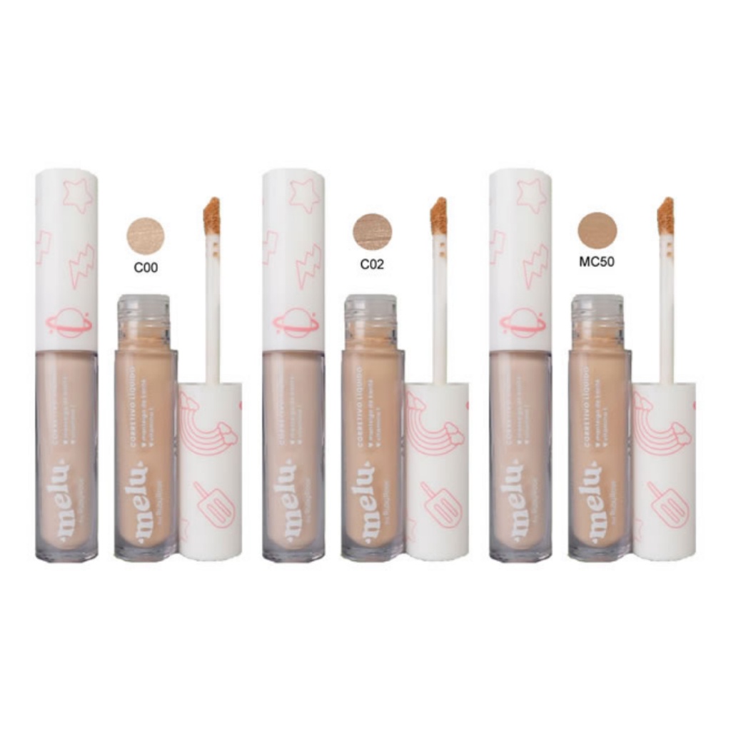 Corretivo Líquido Cobertura Média - Melu | Shopee Brasil